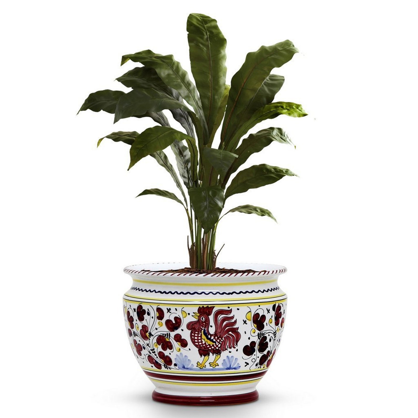 ORVIETO RED ROOSTER: Luxury Cachepot Planter Small - Etsy