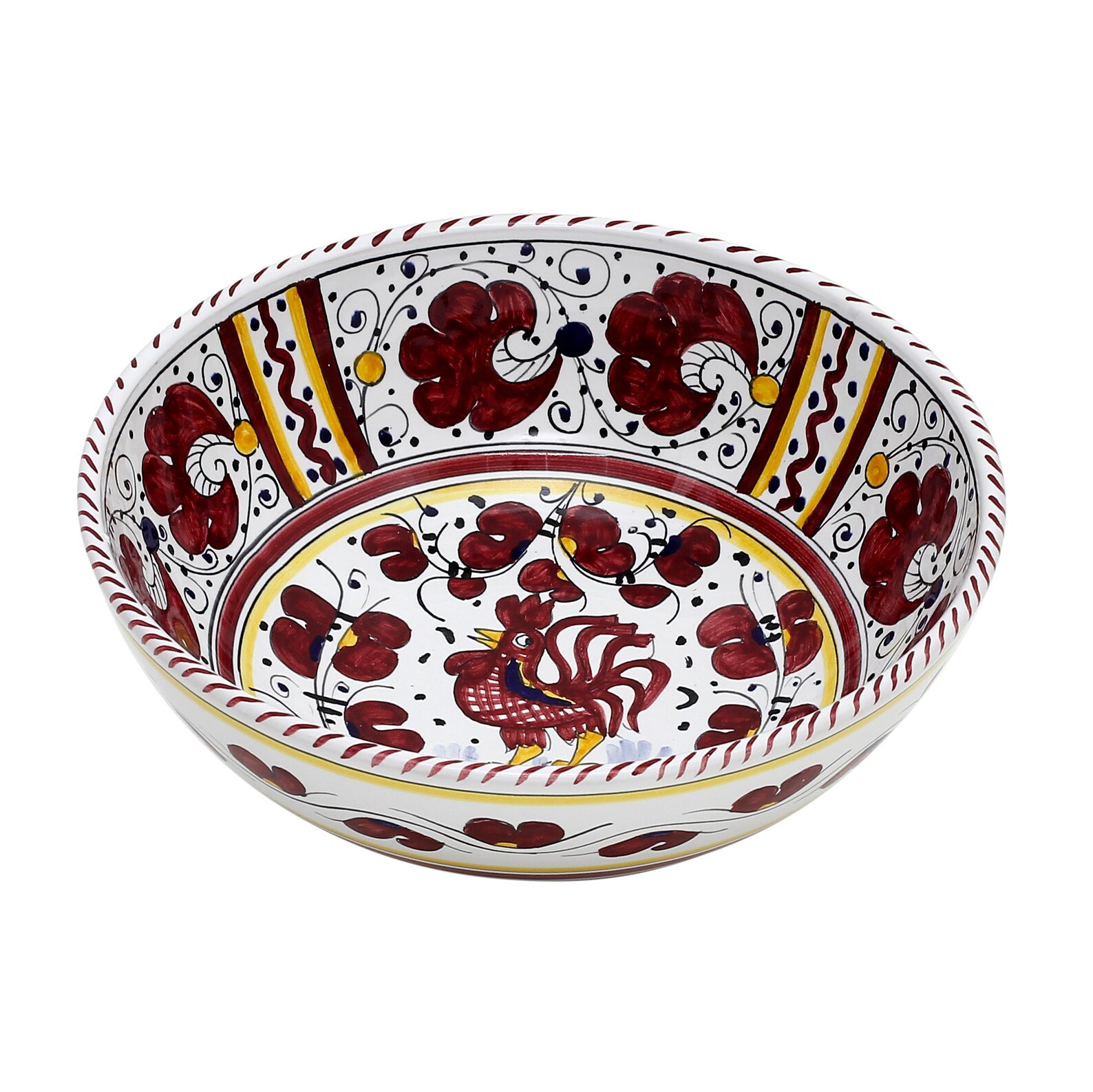 ORVIETO RED ROOSTER: Salad Bowl medium - Etsy
