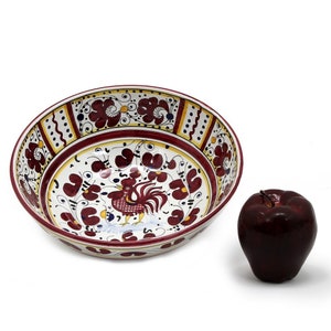 ORVIETO RED ROOSTER: Salad Bowl medium | Etsy