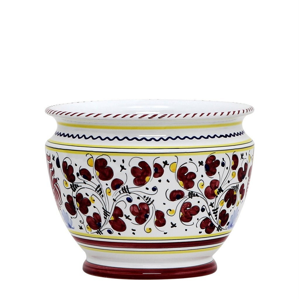 ORVIETO RED ROOSTER: Luxury Cachepot Planter Small - Etsy
