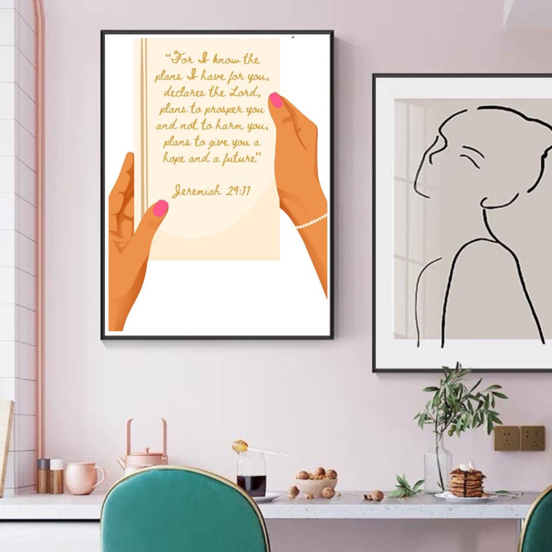 Christian Wall Art, Bible Verse Wall Art, Christian Decor, Christian ...