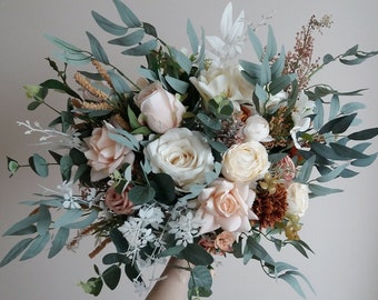 Rust Bridal Bouquet - Etsy