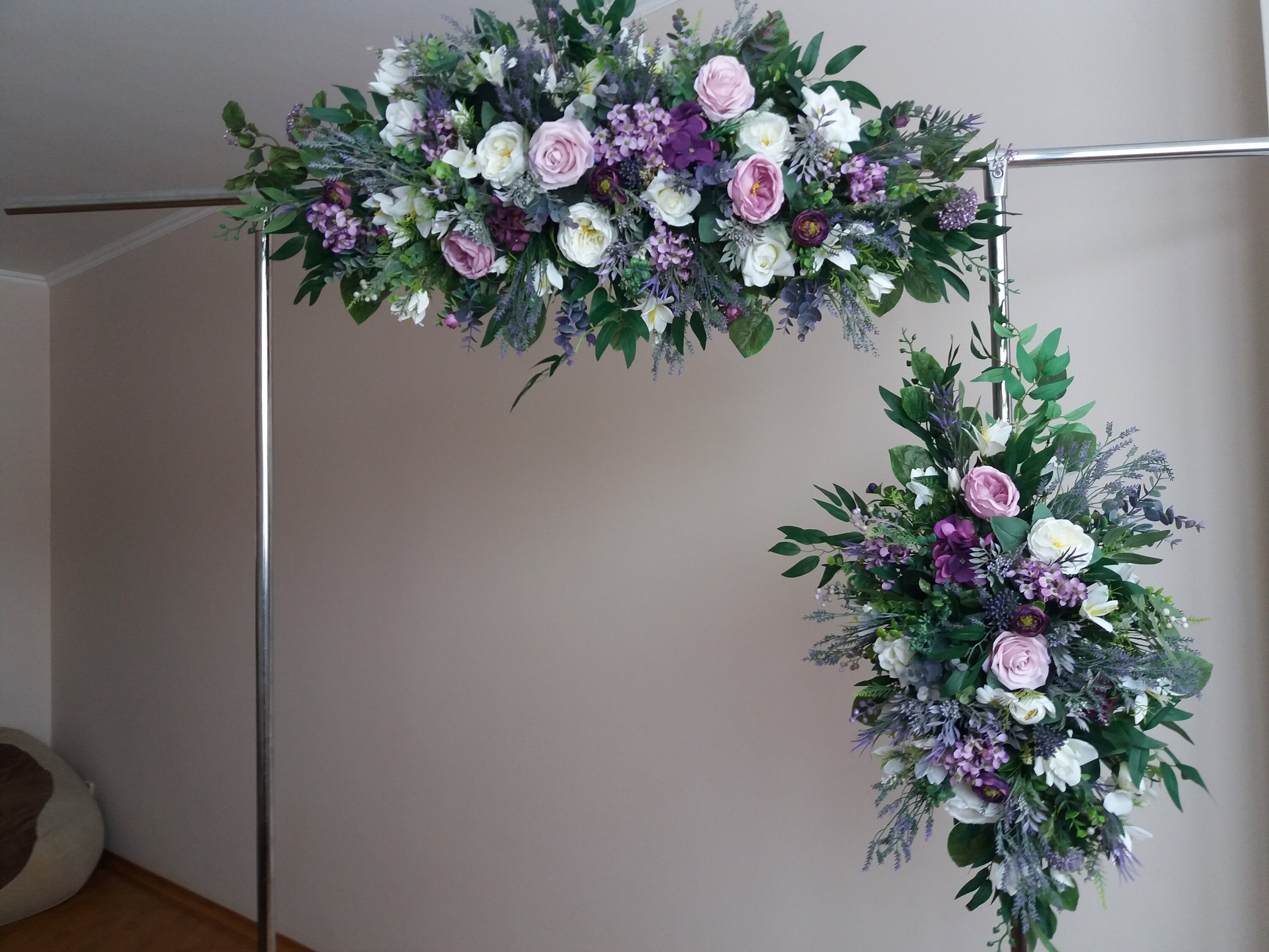 Lavender Wedding Arch,purple Flower Arch Arrangement,succulent Bridal ...