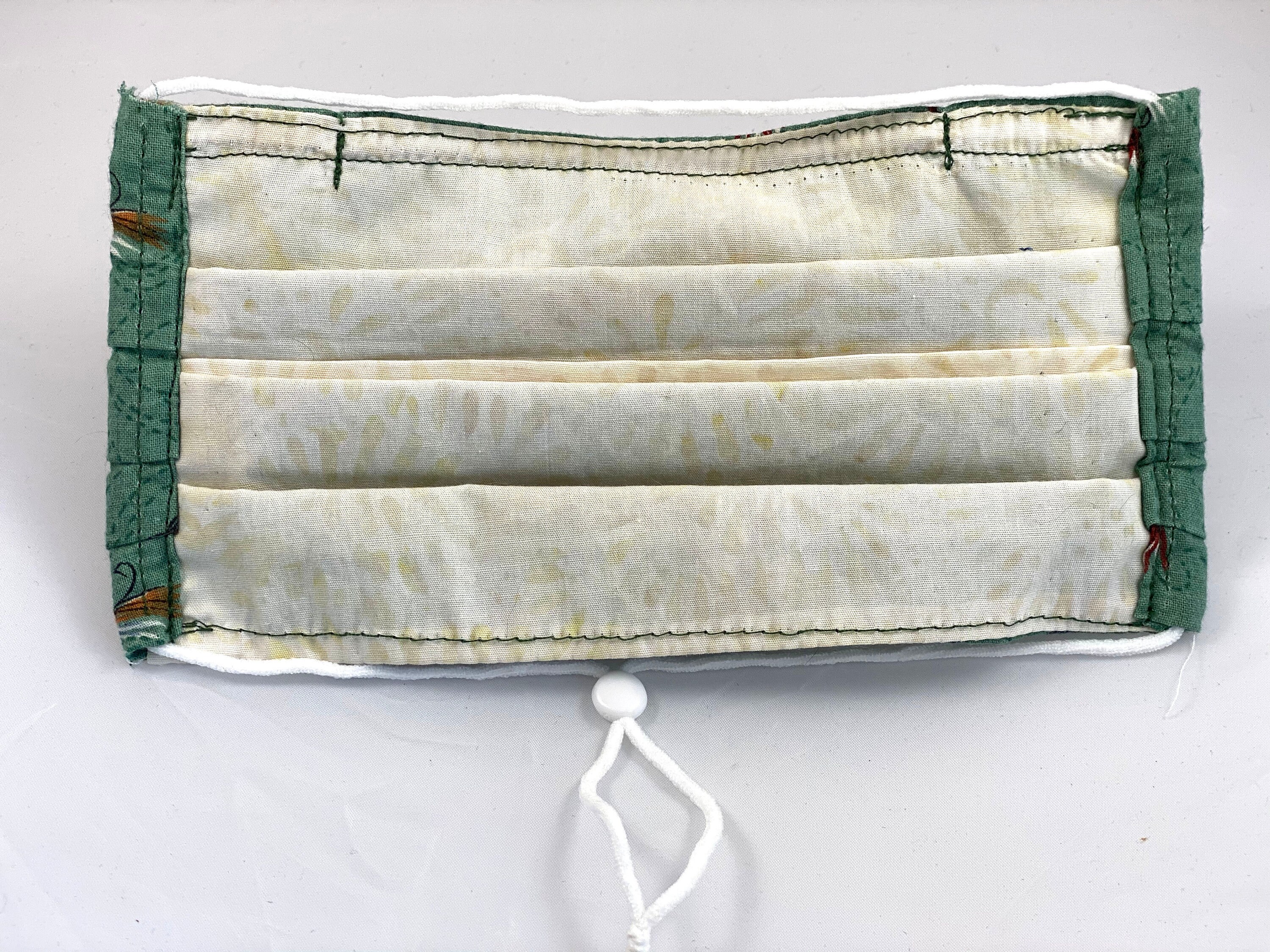 2-ply Pleated Face Mask Washable Reusable 100% Cotton Pocket for Filter ...