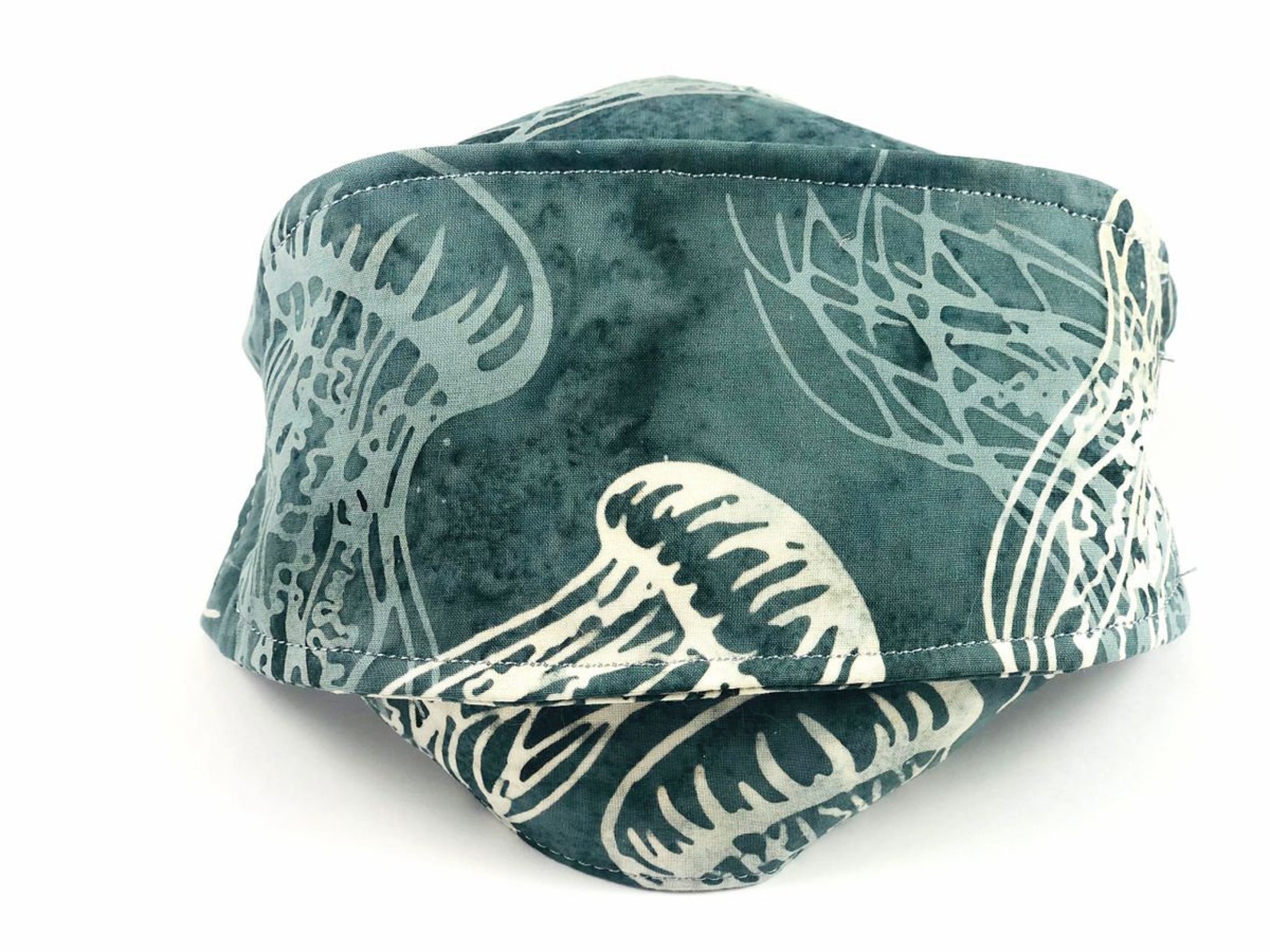 Child Grey Jellyfish Batik 3D Origami Face Mask 100% Cotton - Etsy UK