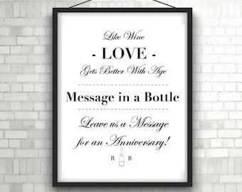 Message in a Bottle Template - Etsy