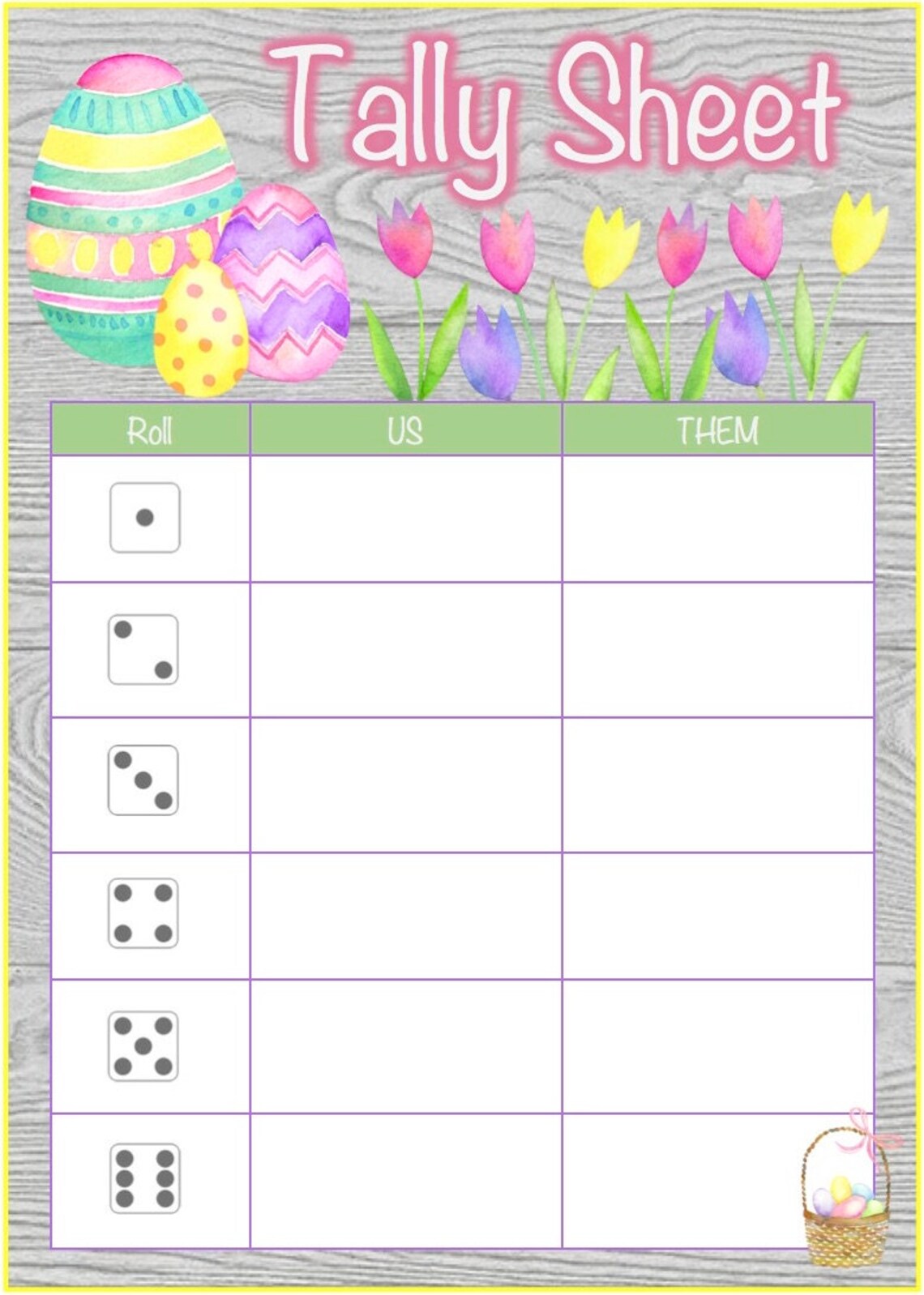 Easter Bunco Set | Bunny Bunco | Easter Bunny Bunco | Easter | Spring ...