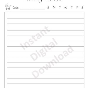 Nanny Notes | BUNDLE | Baby Journal | Baby Log | Babysitting Notes ...
