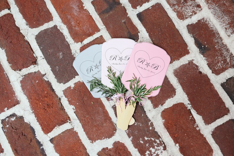 Wedding Program Fan | Digital Download | Printable Template - Etsy
