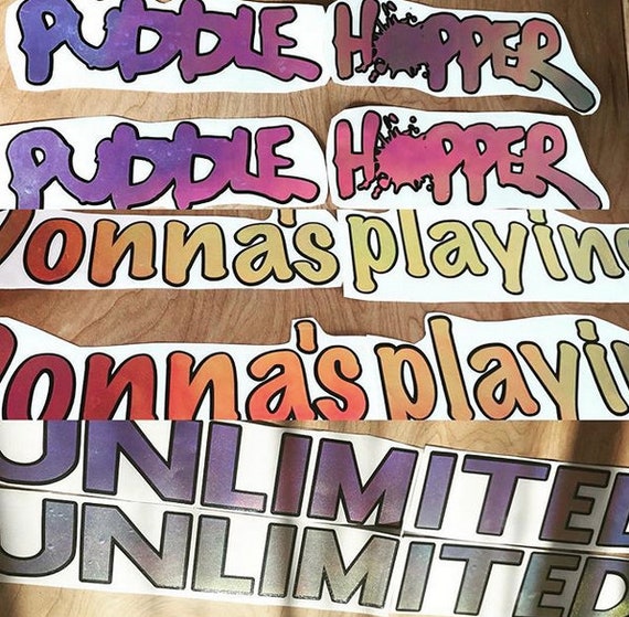 Custom Unicorn Jeep Hood Decal Jeep Name Vinyl Decal | Etsy