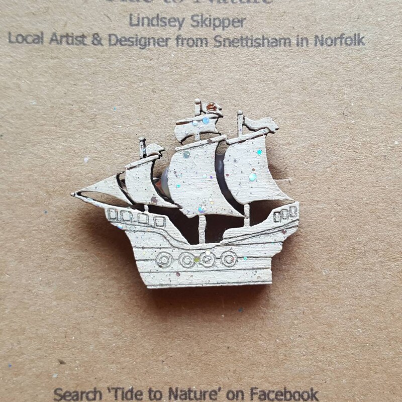 Pirate Ship Pin Badge - Etsy UK