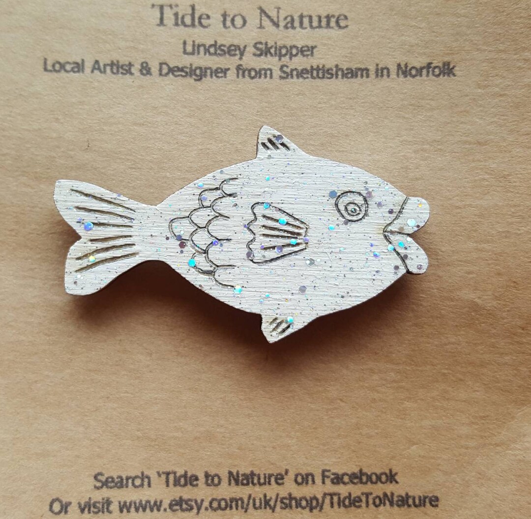 Fish Pin/badge - Etsy