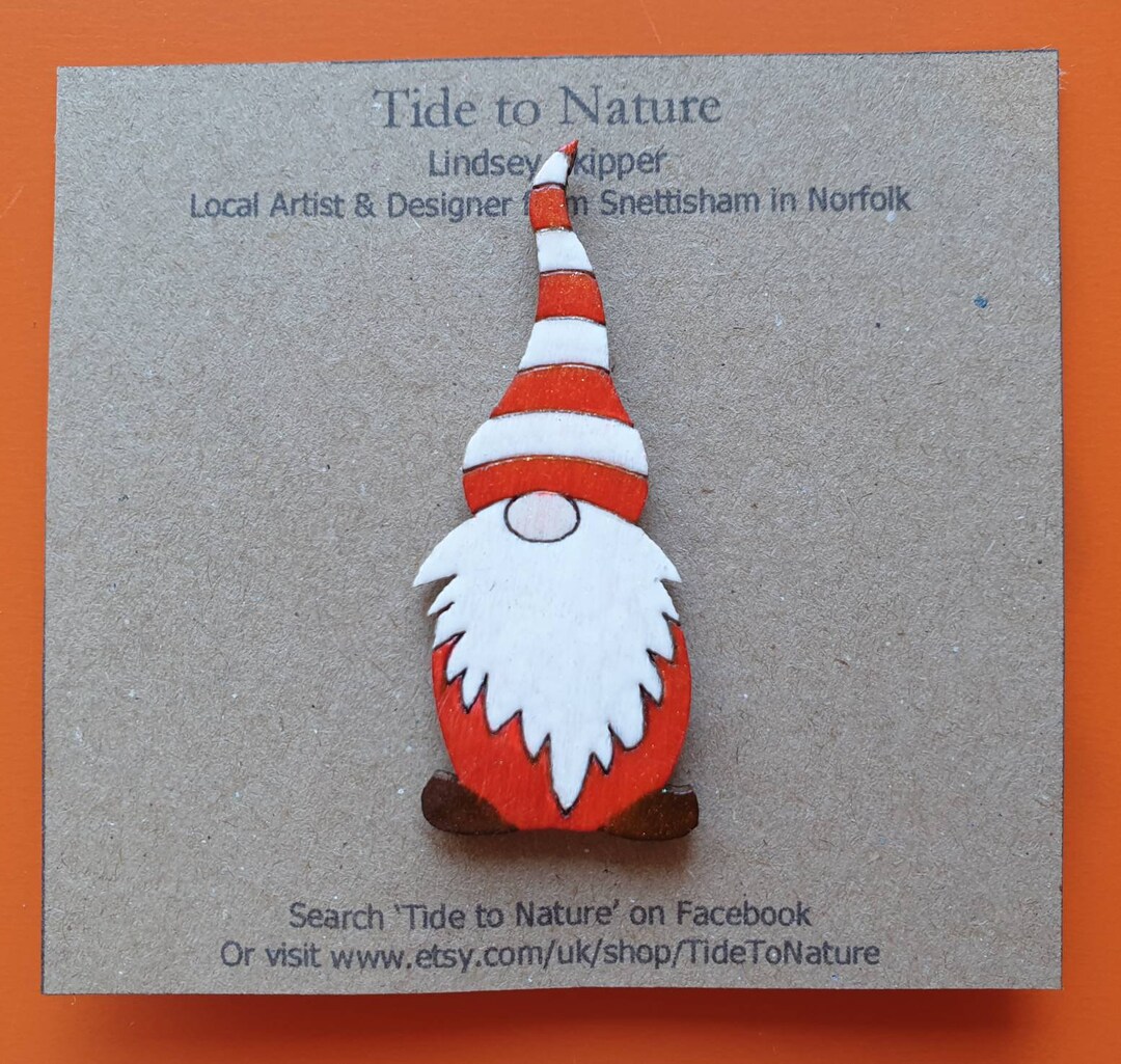 Christmas Gonk/gnome Badge - Etsy UK