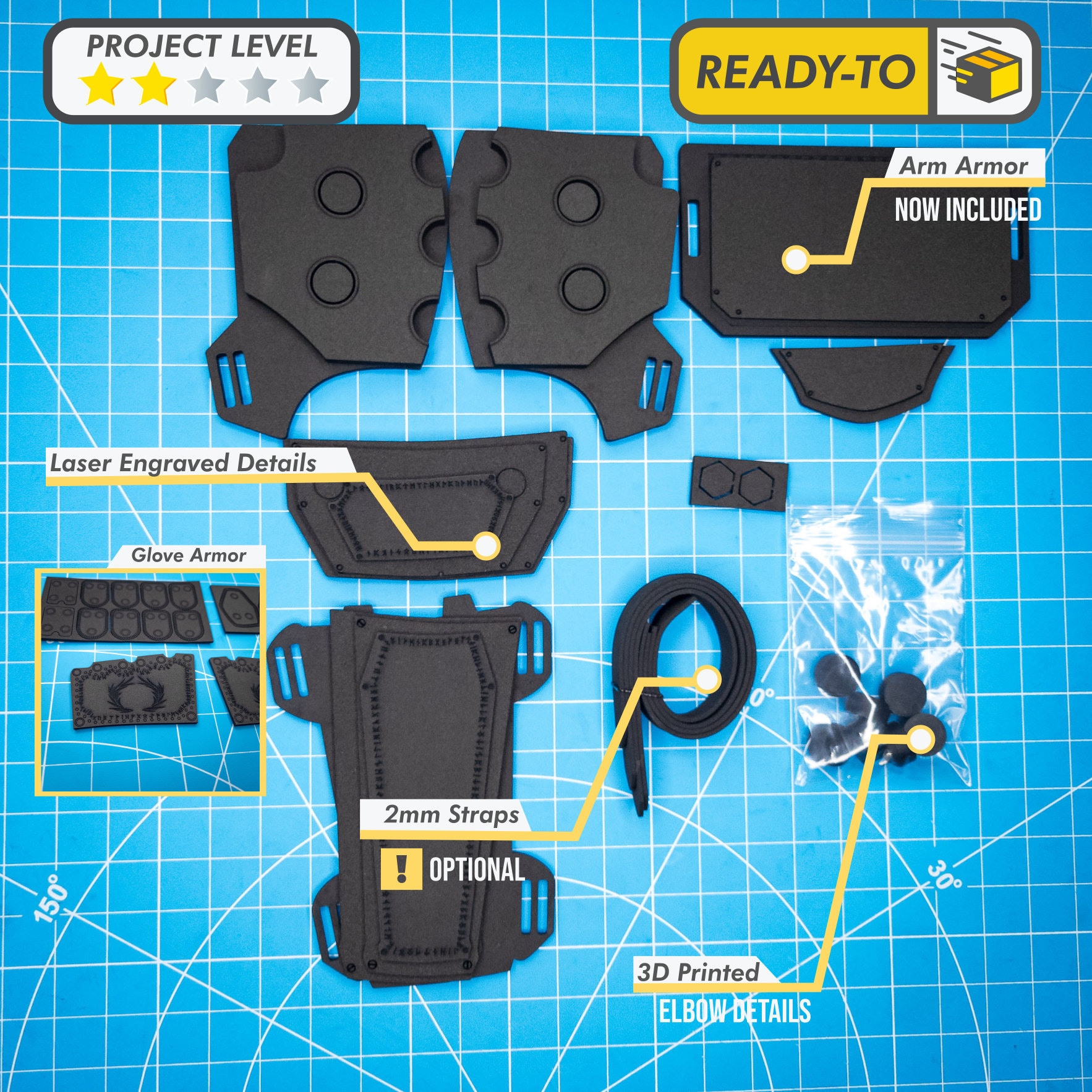 Tifa Lockhart Glove Armor Foam Kit Final Fantasy 7 Remake Cosplay - Etsy