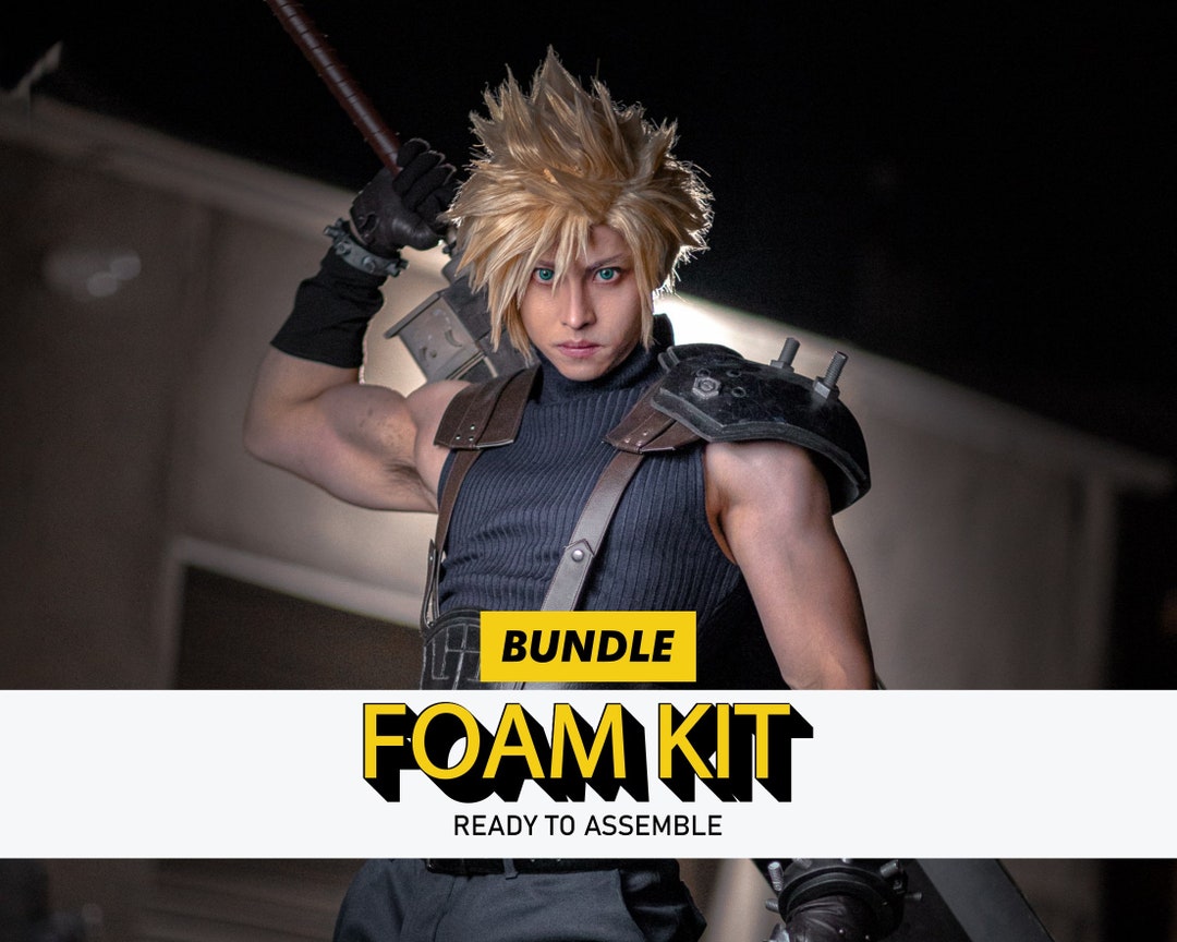 Cloud Strife Cosplay Full Kit Ready to Assemble Iwood Cosplay - Etsy