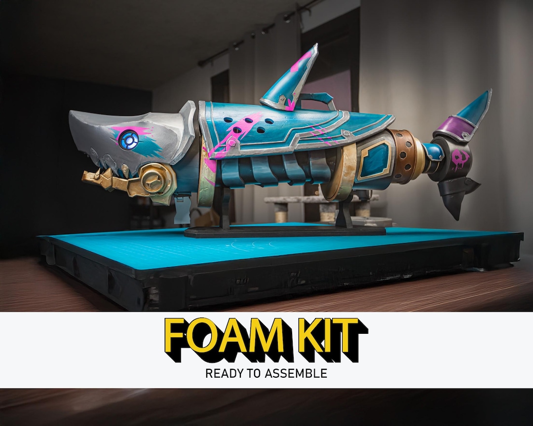 Jinx Arcane Fishbone | Foam Kit | Ready to Assemble | League of Legends ...