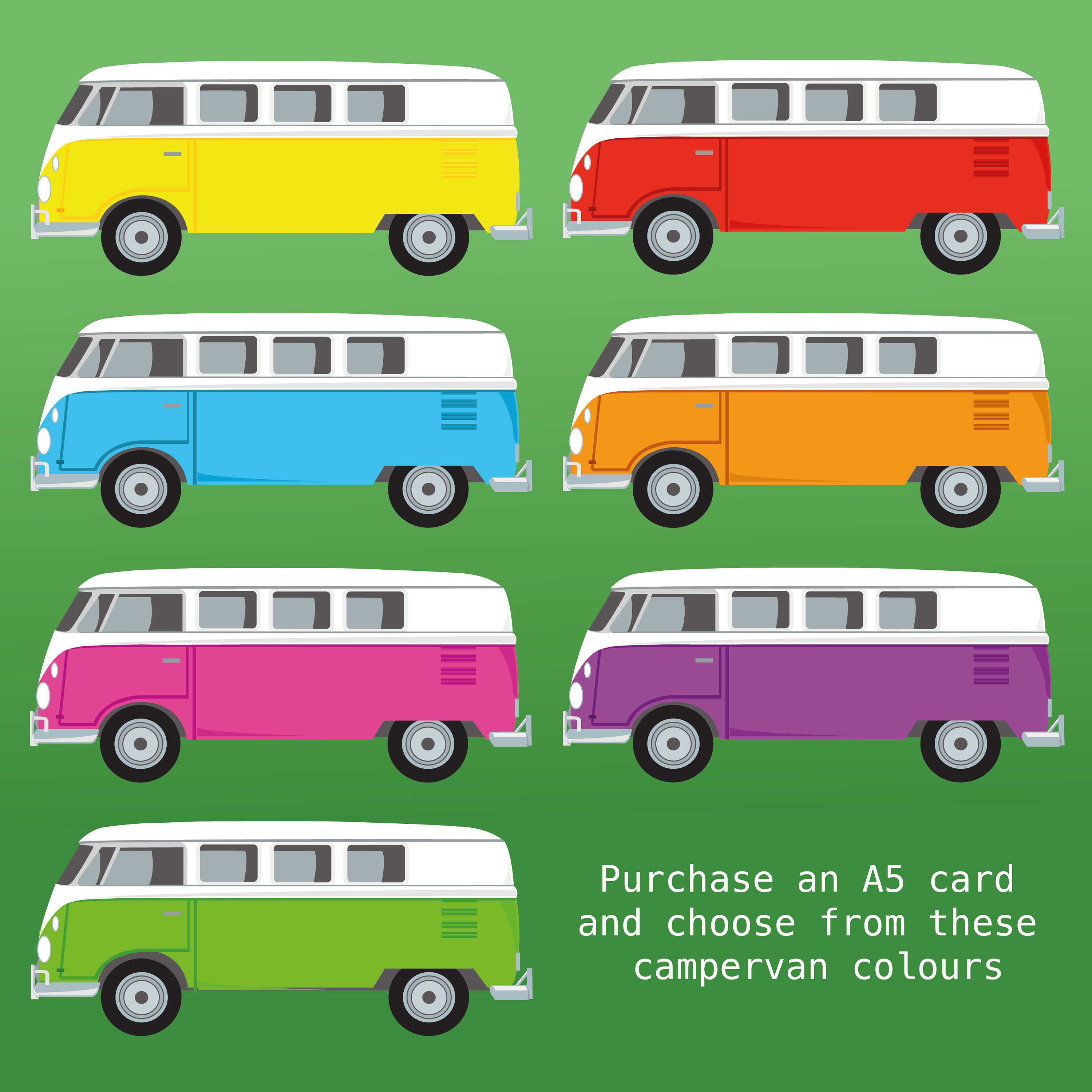 Camper Van Anniversary Card Campervan Love Card Adventure - Etsy UK