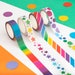 Rainbow Washi Tape, Colourful Rainbow Paper Tape, Rainbow Decorative ...