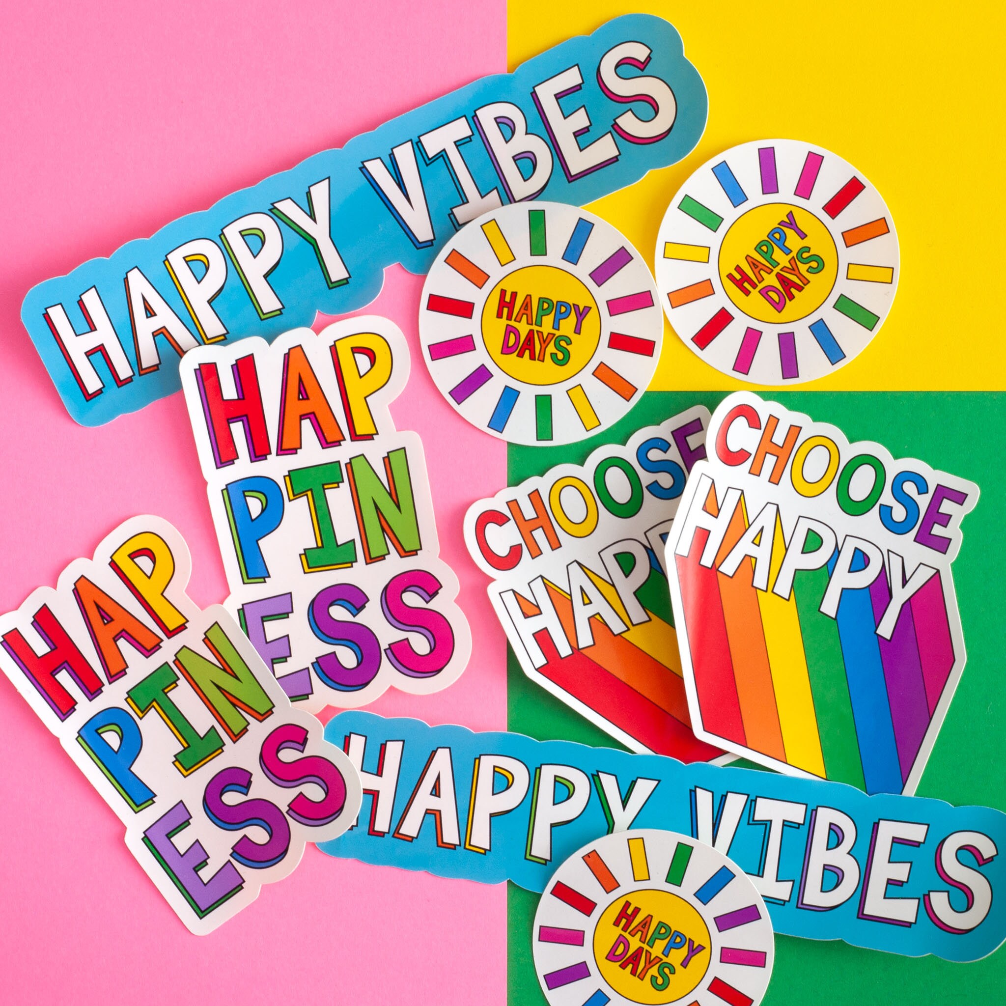 Happy Stickers Happiness Stickers Choose Happy Happy Days - Etsy Israel