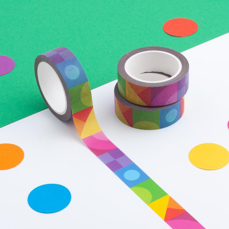 Washi Tape 12 Day Advent Calendar, Colourful Washi Tape Bundle, Rainbow ...