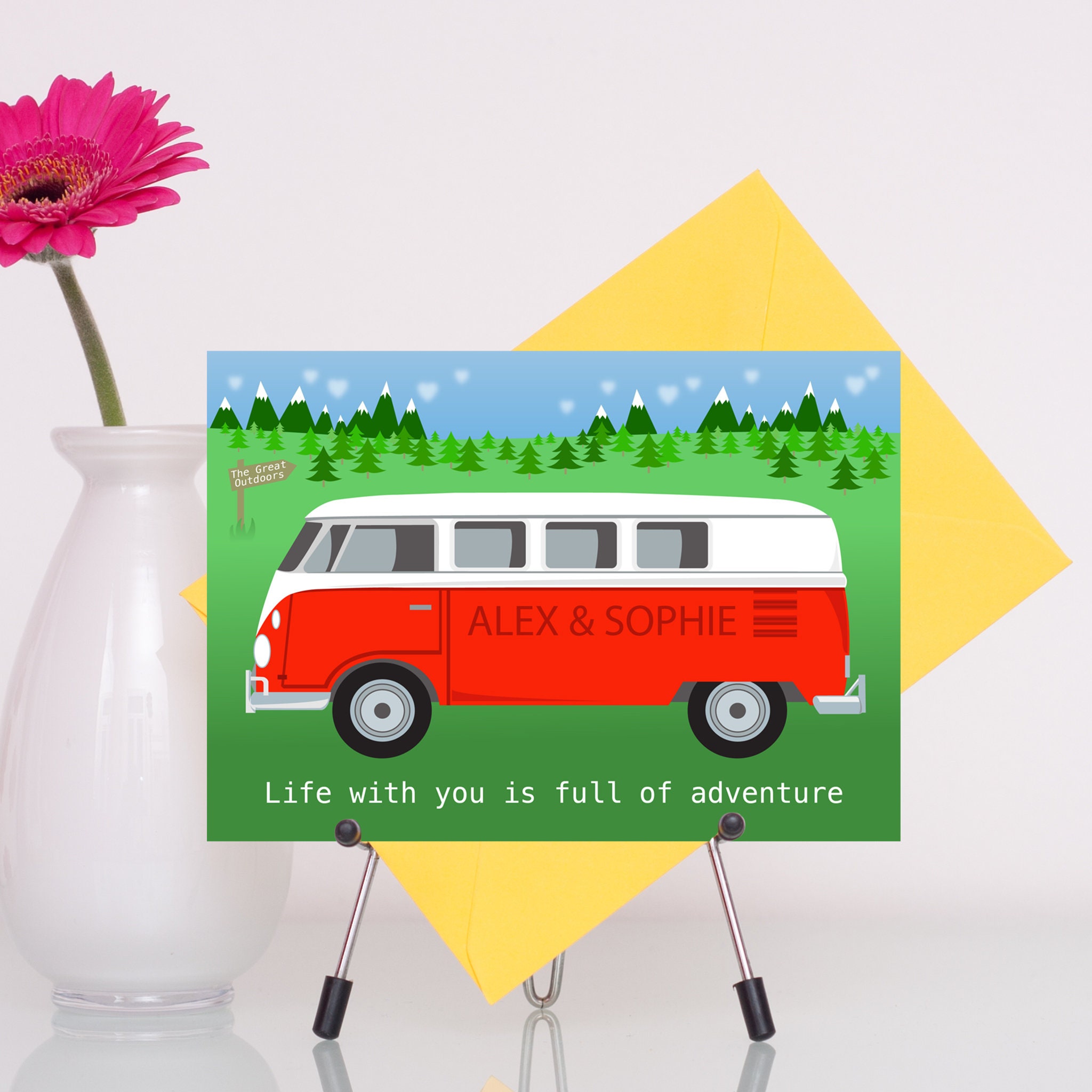 Camper Van Anniversary Card Campervan Love Card Adventure - Etsy UK