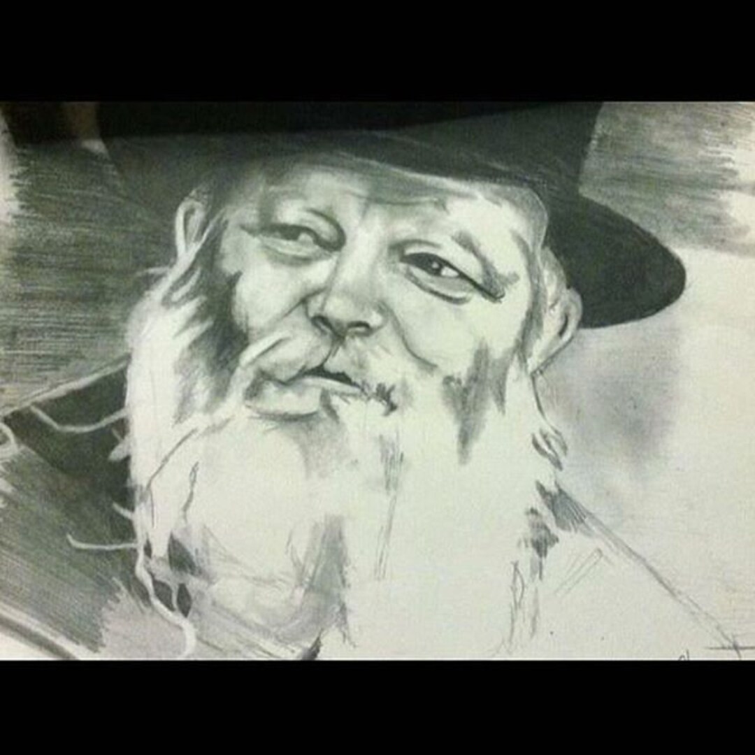 Lubavitch Rebbe Drawing - Etsy