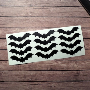 60 Bat Stickers, Bat Decals, Halloween Stickers, Bat Envelope Seals ...