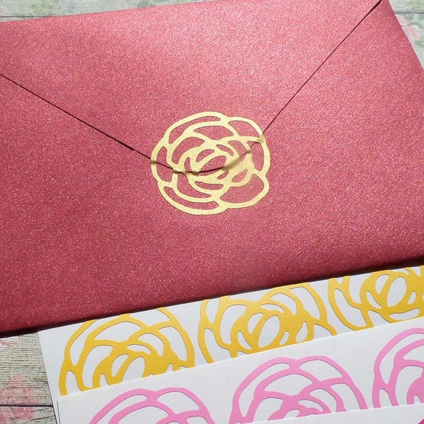 Rose Gold Wedding Stickers - Etsy