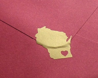 Wisconsin WI State Outline Vinyl Decal Sticker - Etsy