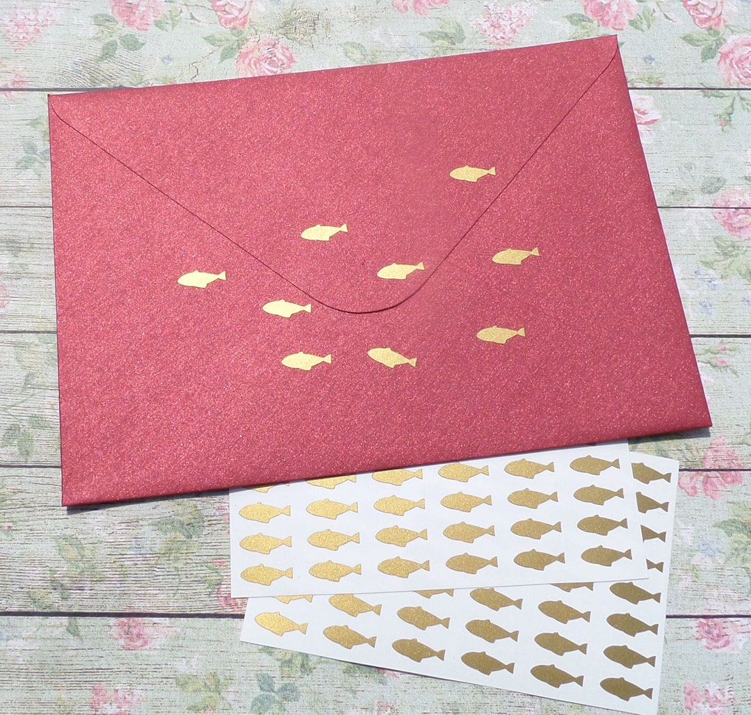 Tiny Fish Stickers: Vinyl Decals, Craft Supply - Etsy
