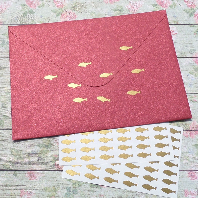 Foil Stickers Fish - Etsy UK