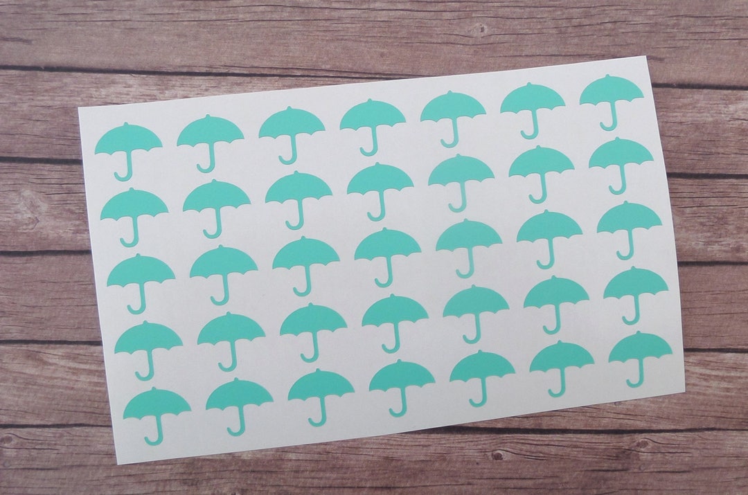 16+ Umbrella Stickers, Planner Stickers, Baby Shower Invitation Seals ...