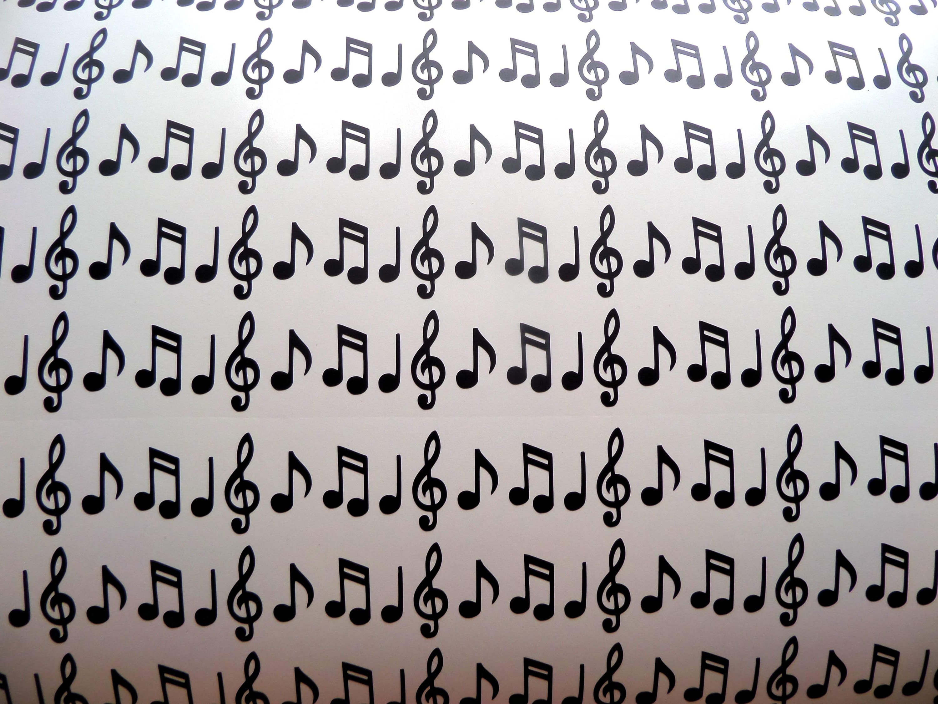 200 Tiny Music Notes Stickers, Vinyl Decals, (50x4) - Etsy UK
