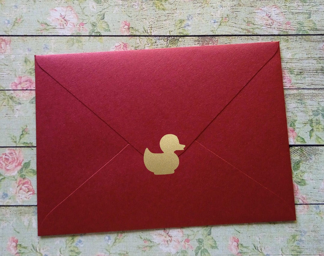 Rubber Duck Stickers Mini Envelope Seals Baby Shower - Etsy
