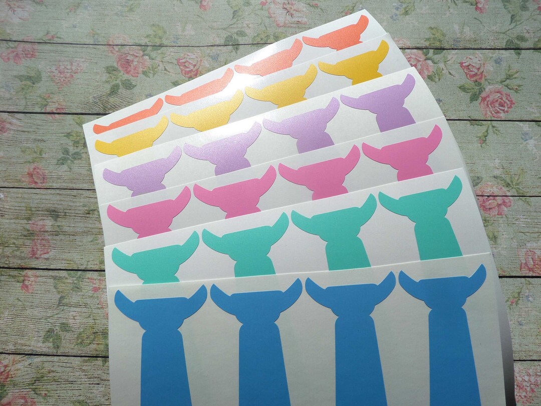 24 Necktie Stickers, Tie Decals, Baby Shower Decorations, Birthday ...