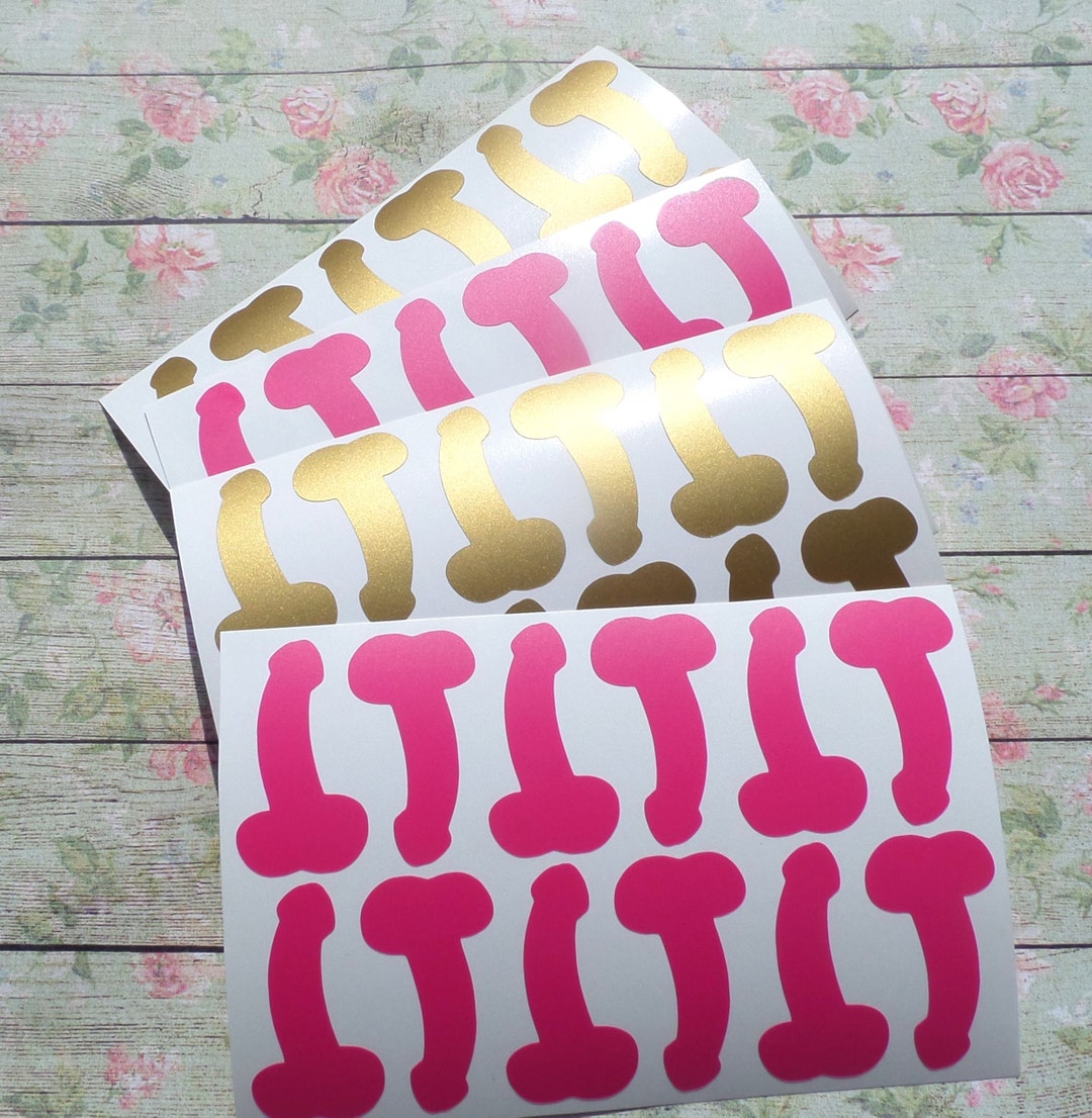 Penis Stickers, Decals, Bachelorette Party Decorations, Birthday, Prank ...
