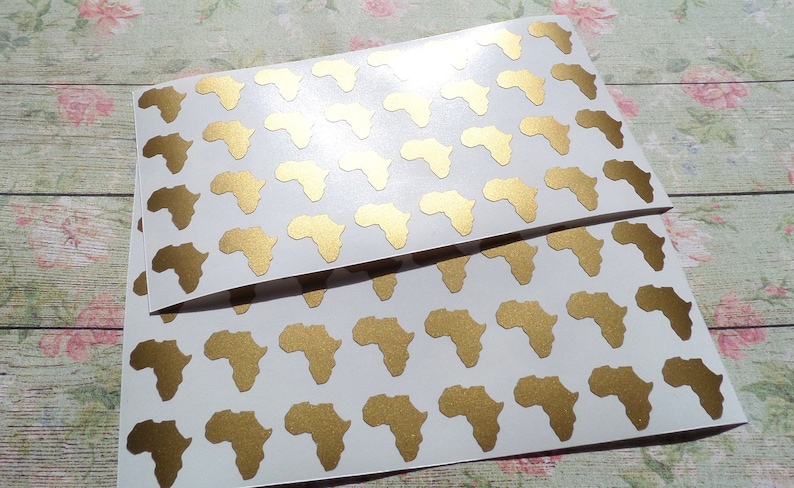 100 Tiny Africa Stickers, Jungle Theme Party Decorations, Craft Supply ...