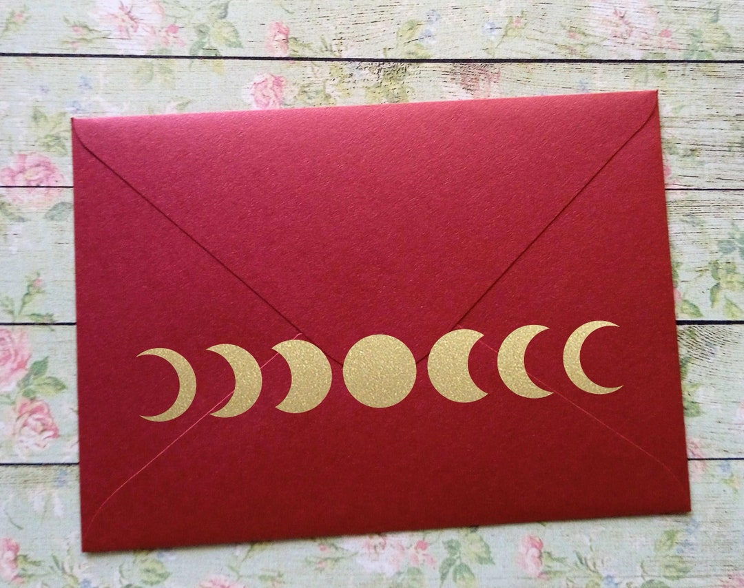 Small Moon Phases Stickers, Envelope Seal, Craft Supply, 0.5- 1.5in (1. ...