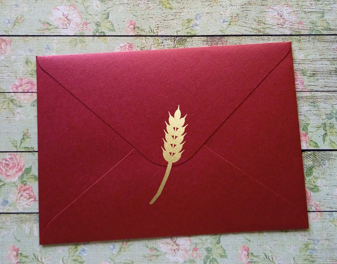 16-30 Wheat Stickers, Envelope Seal, Craft Supply, 3rd Wedding ...