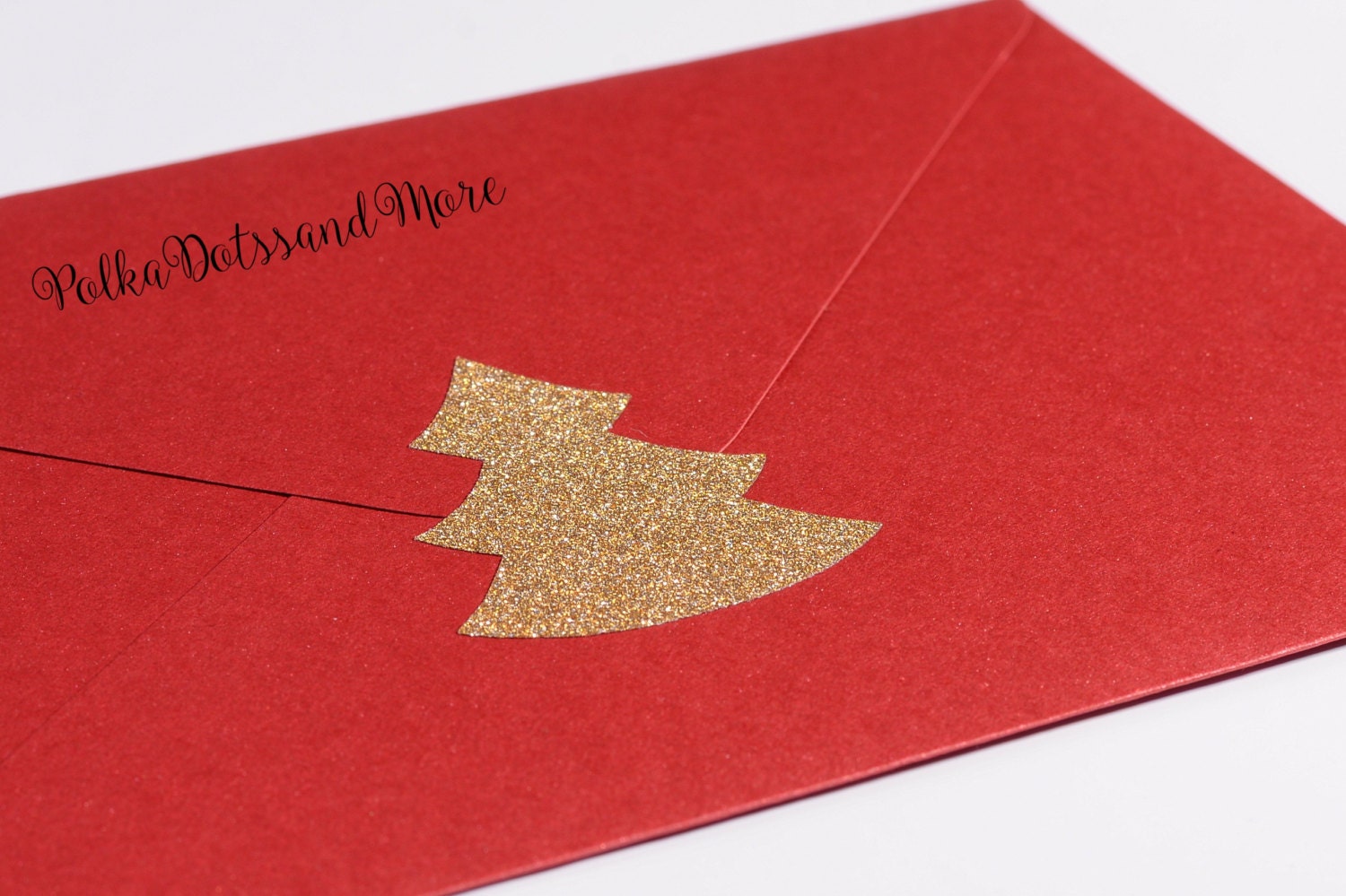 18 Glitter Christmas Tree Stickers Gold Christmas Stickers - Etsy