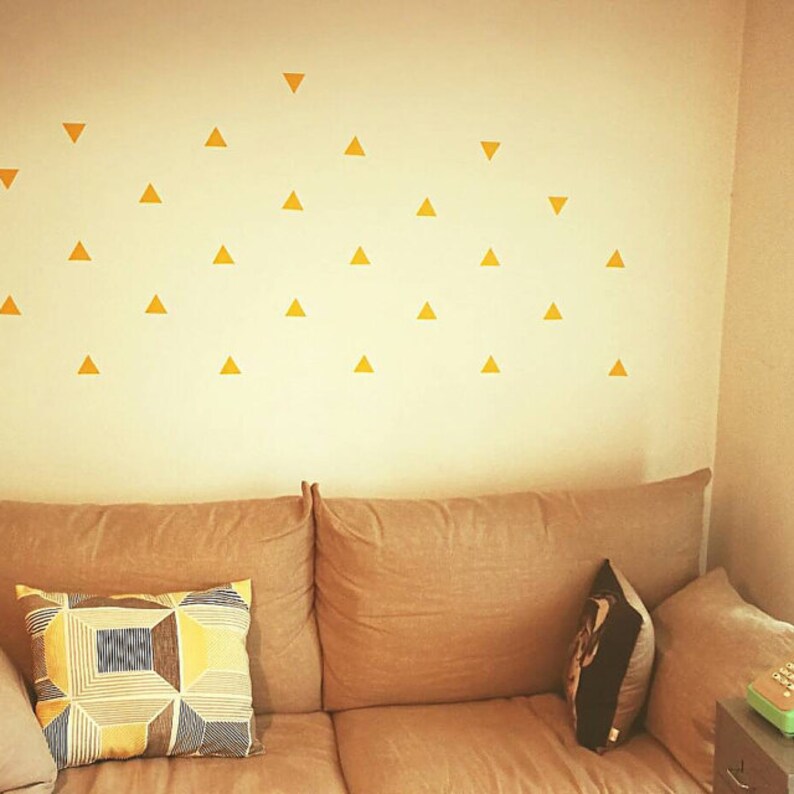 45 Vinyl Triangle Stickers - Etsy