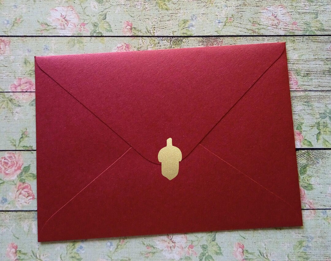 Acorn Stickers, Envelope Seal, Craft Supply, 0.5 2.5in 1.2-6.3cm, Vinyl ...