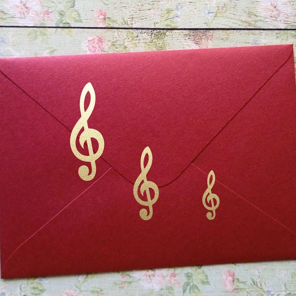 Treble Clef Stickers - Etsy