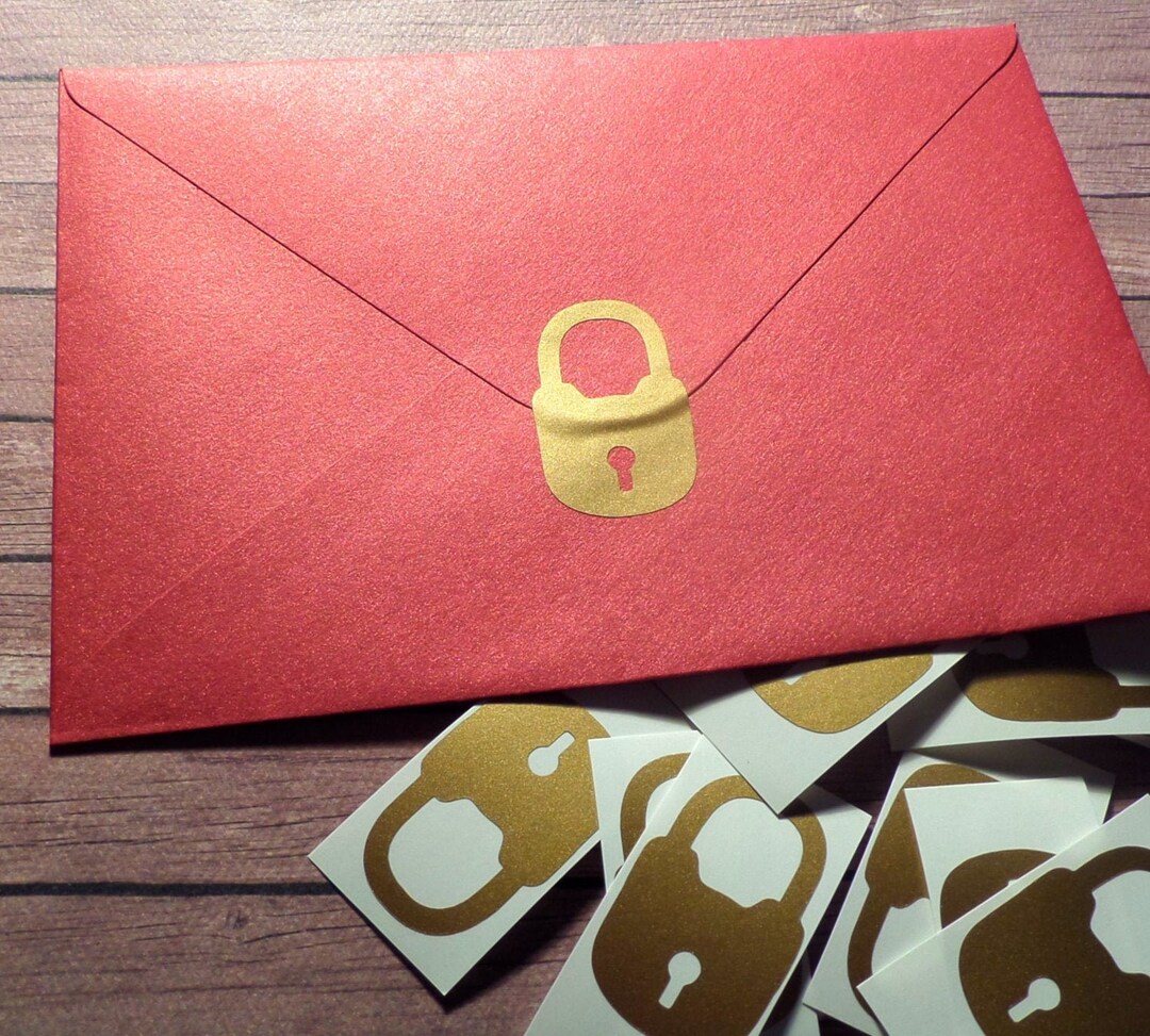 20+ Padlock Stickers, Lock Decals, Craft Supply, 0.75-1.5in (1.9-3.8cm ...