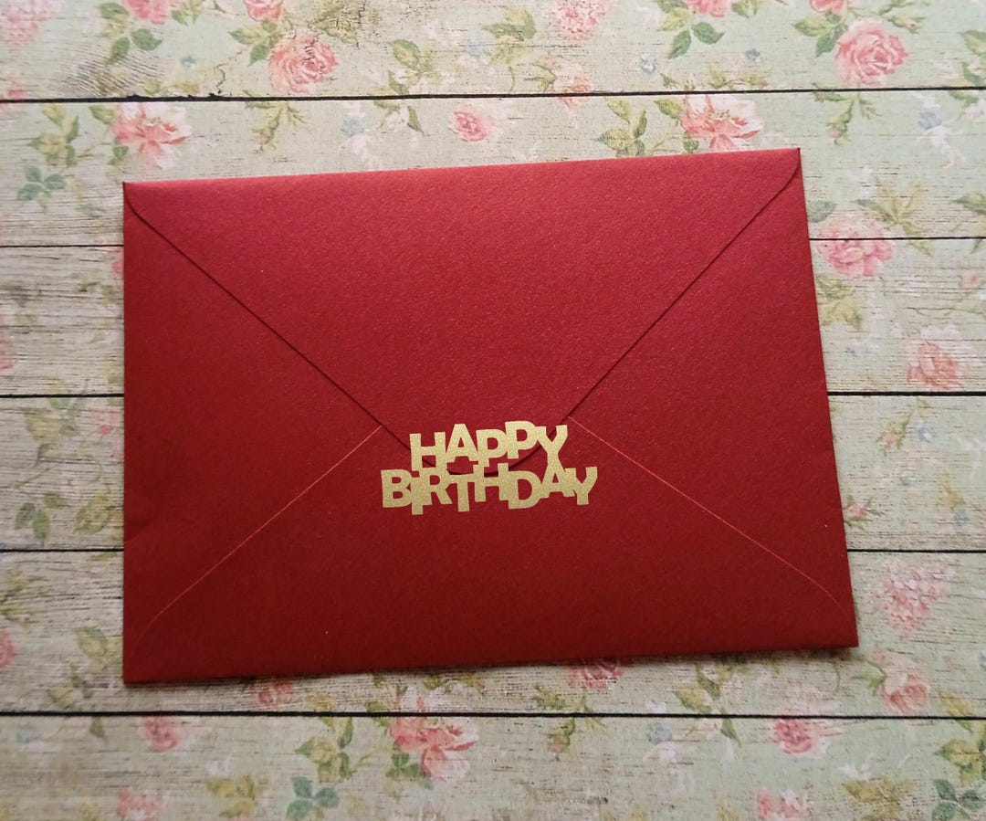 12+ HAPPY BIRTHDAY Stickers, Card Making, Envelope Seal, 2-3in (5-7.5cm ...