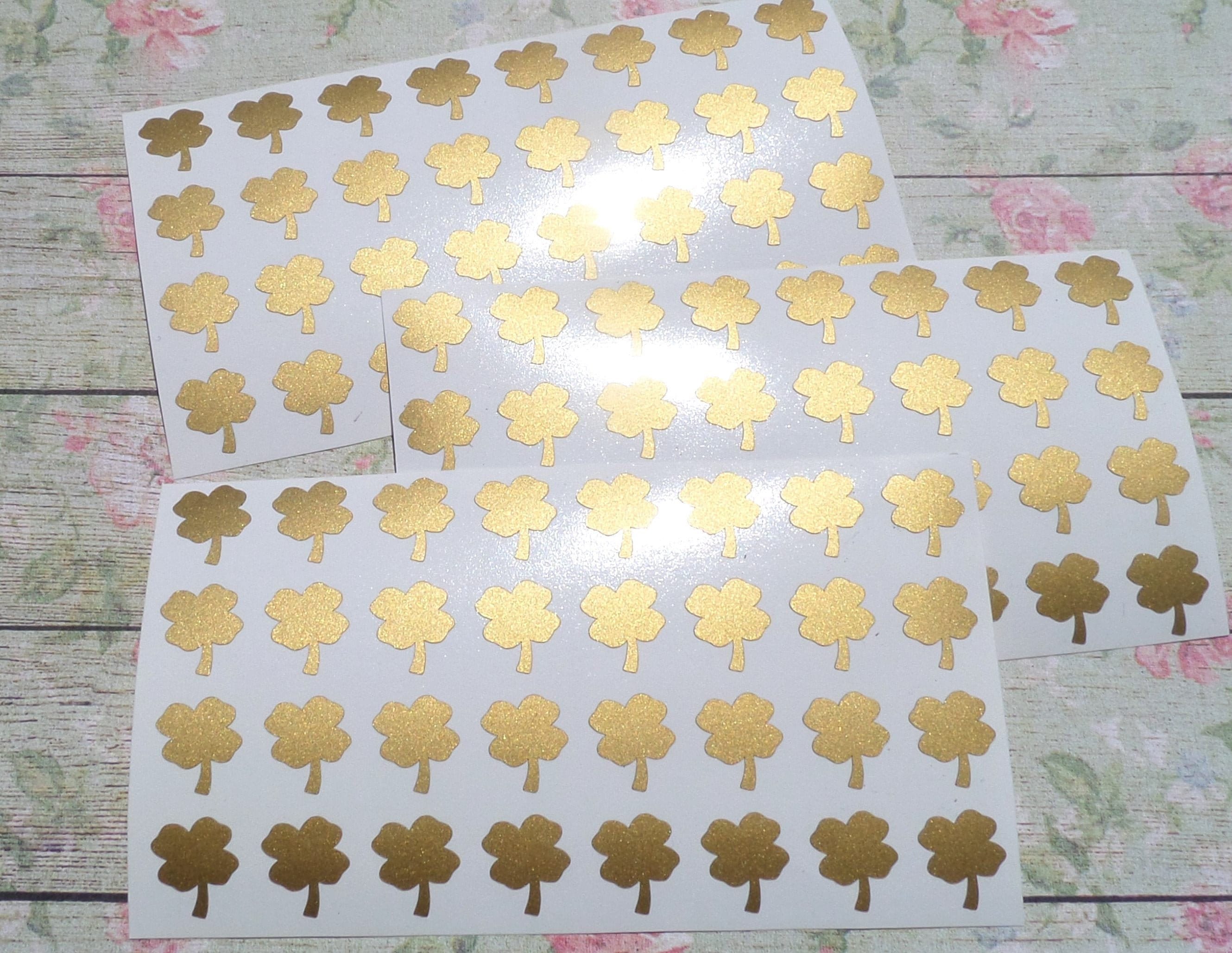 200 Tiny Shamrock Stickers, Clover, St Patricks Day Decorations, Gift ...