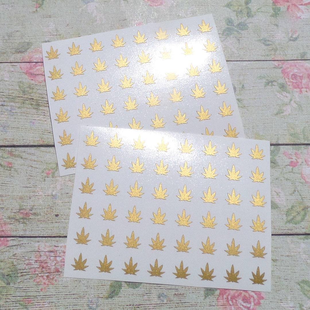 500 Tiny Weed Stickers, Vinyl Cannabis Planner Stickers, Craft Supply ...
