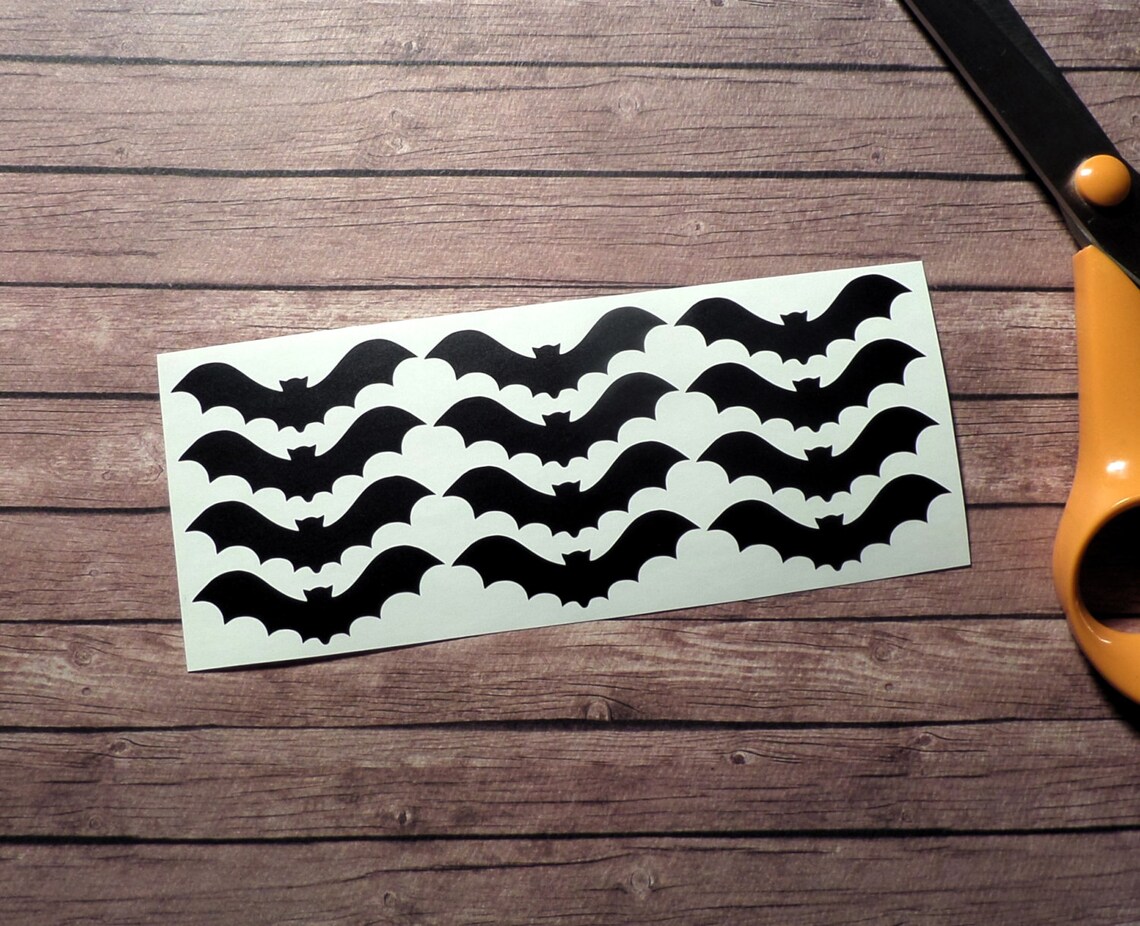 60 Bat Stickers Bat Decals Halloween Stickers Bat Envelope | Etsy