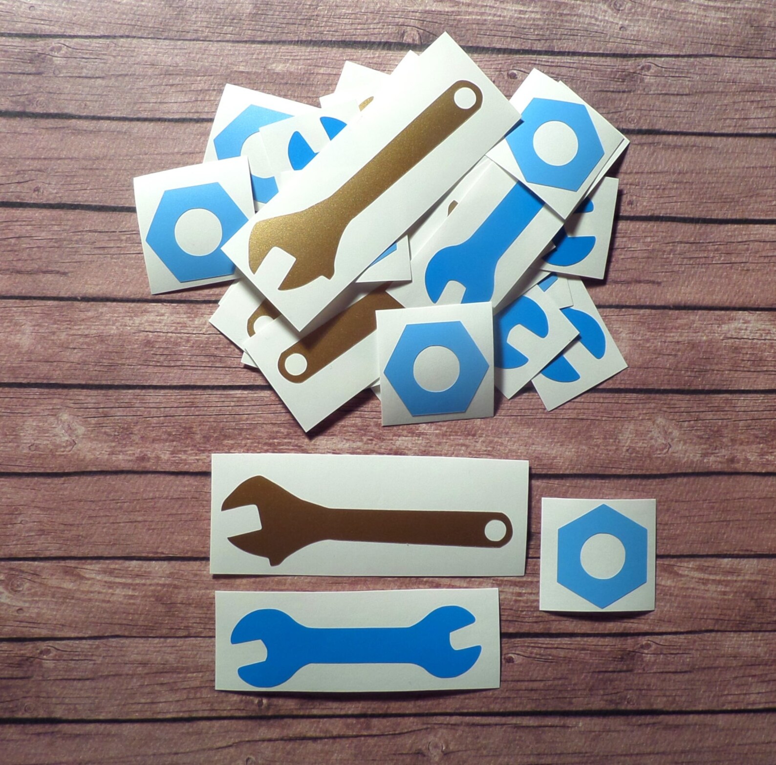 42 Tool Stickers Tool Decals Spanner Wrench Crew Tools - Etsy