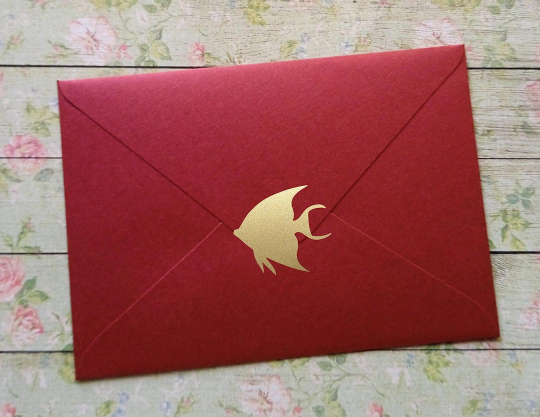 20 Angelfish Stickers Fish Envelope Seal Craft Supply - Etsy